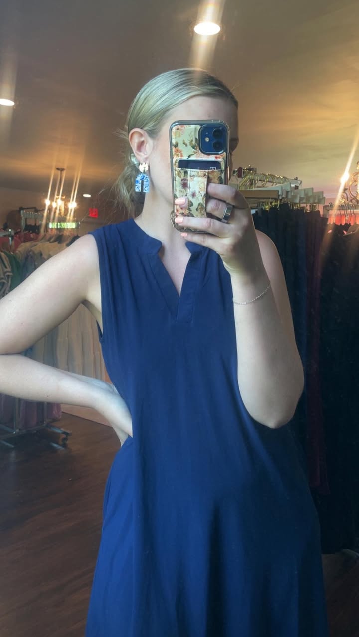 Dear Scarlett Liz Tank Dress Navy – Becky Boo-tique